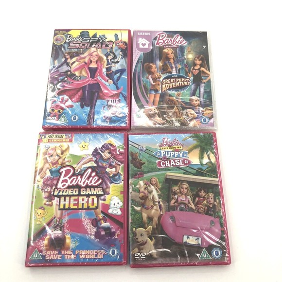 Media | Barbie Dvd Lot Of 4 Pal Region 2 Animated Programs Puppy ...
